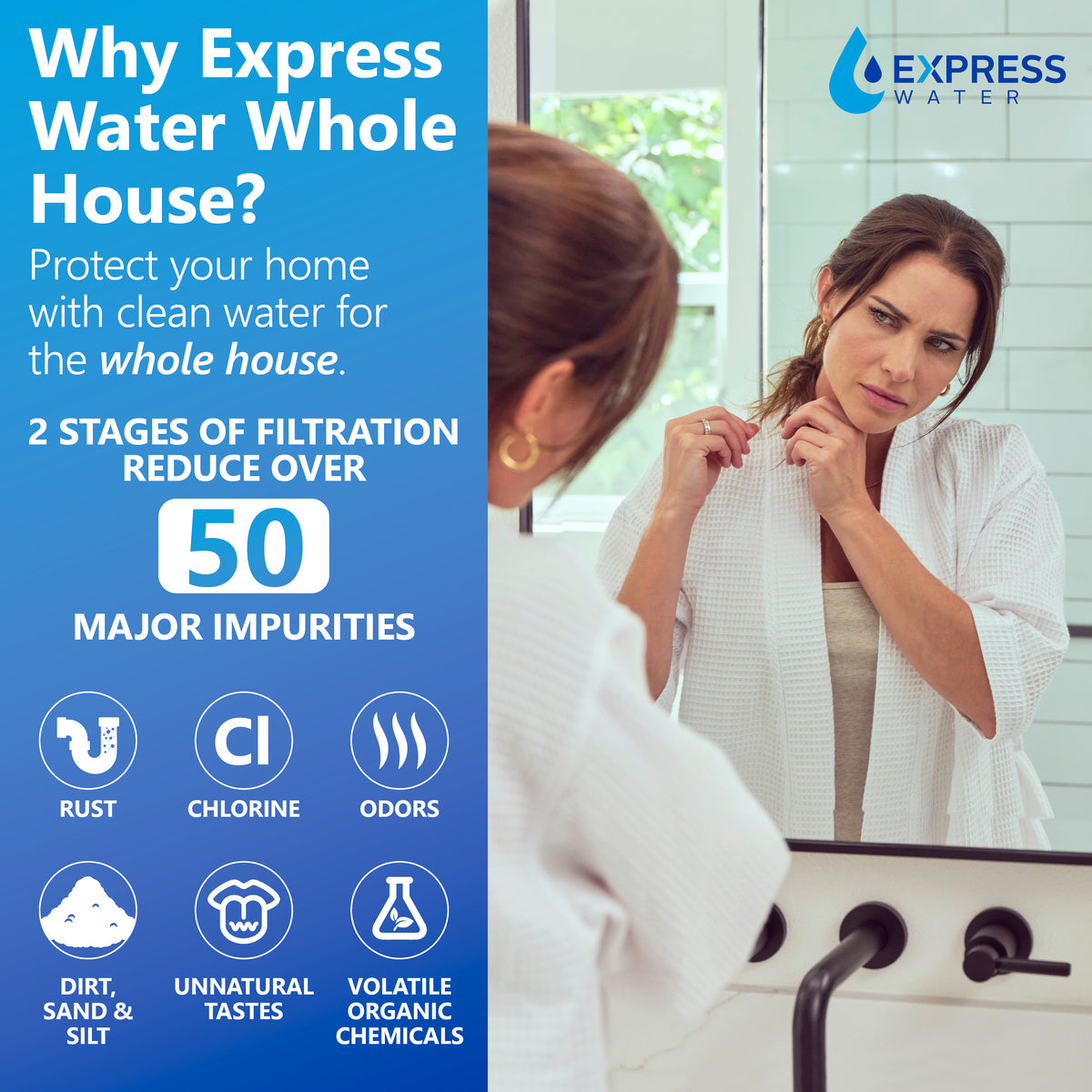 Whole House 2-Stage 10 x 4.5 Water Filtration System – Express Water